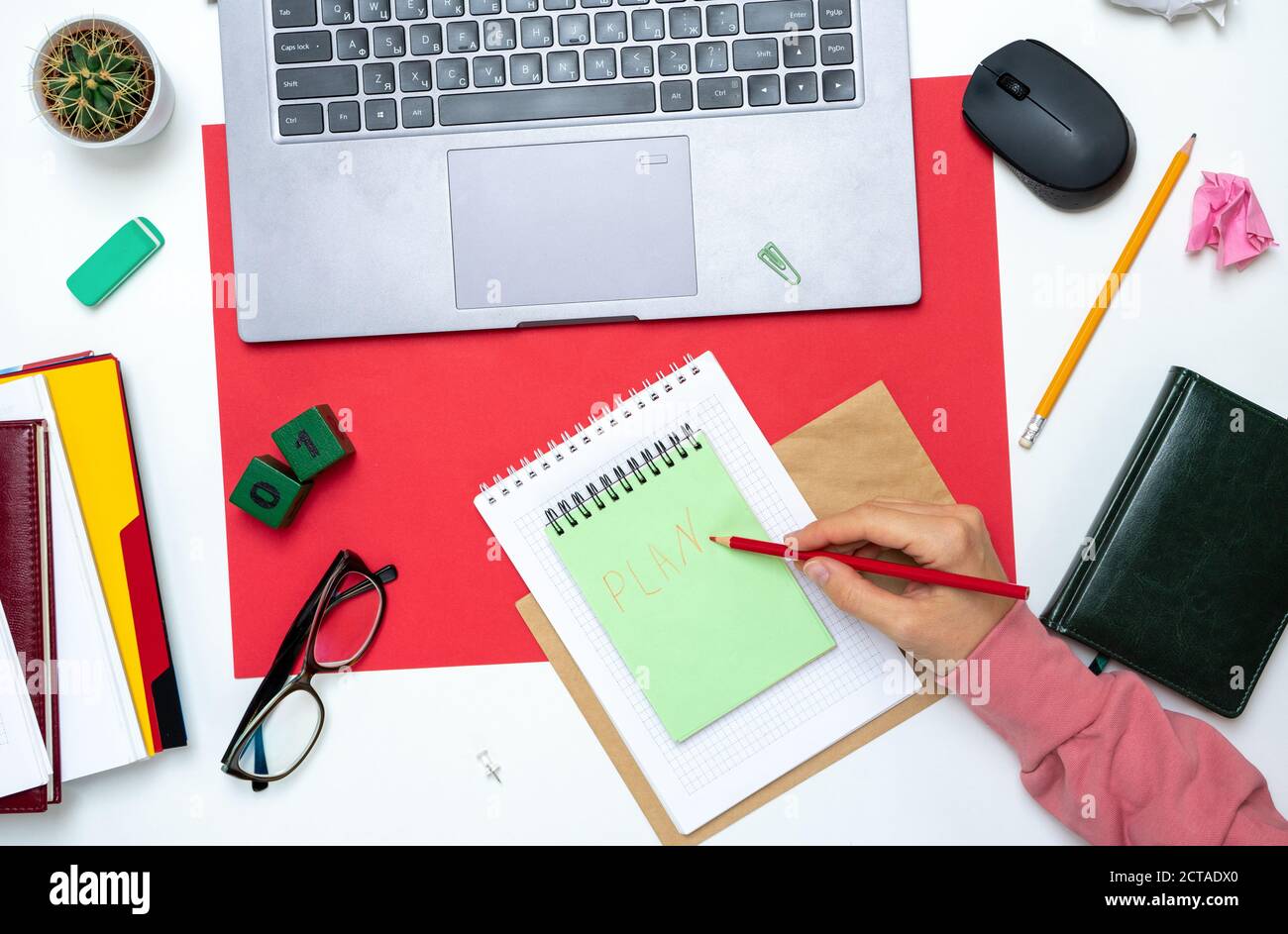 Student Desk Top View