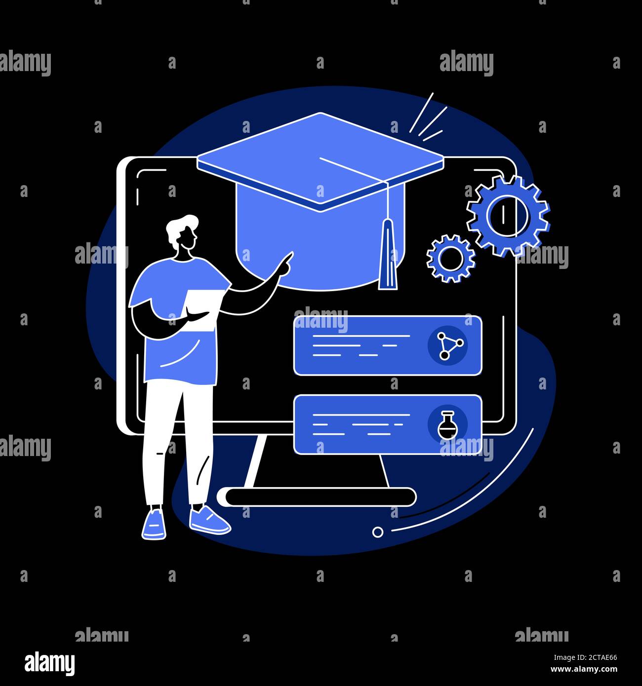 Learning Management System Abstract Concept Vector Illustration Stock Vector Image And Art Alamy