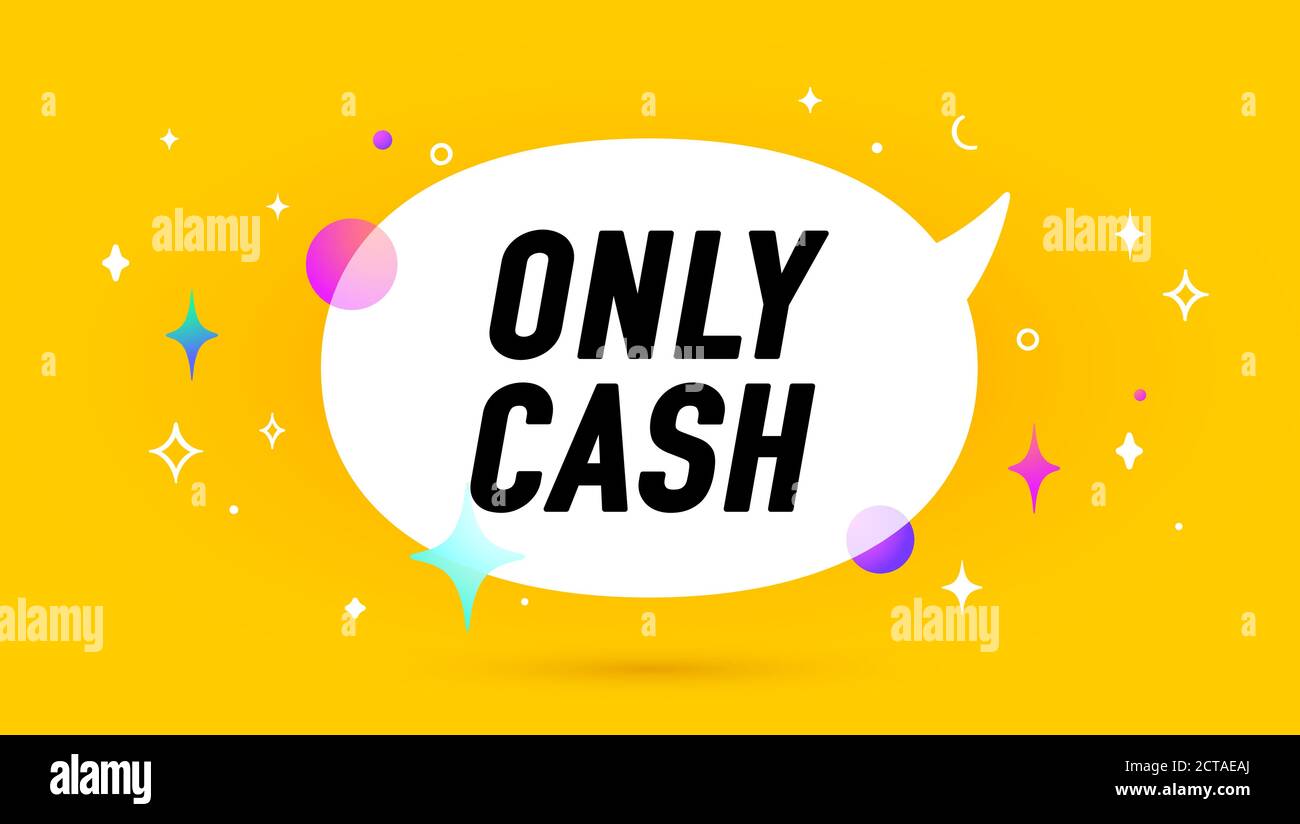 Cash only sign Stock Vector Images - Alamy
