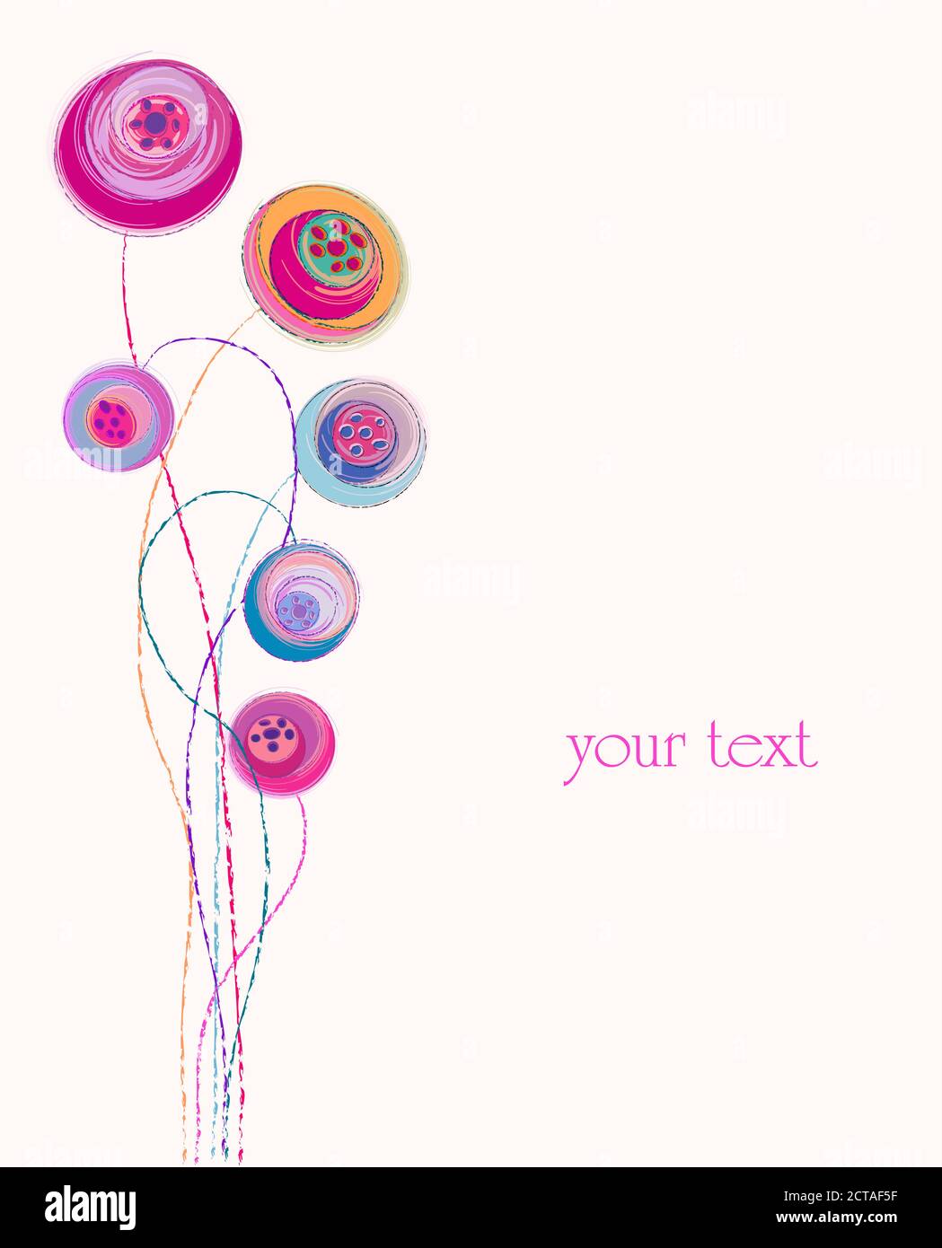 artificial flower illustration, copy space Stock Vector Image & Art - Alamy