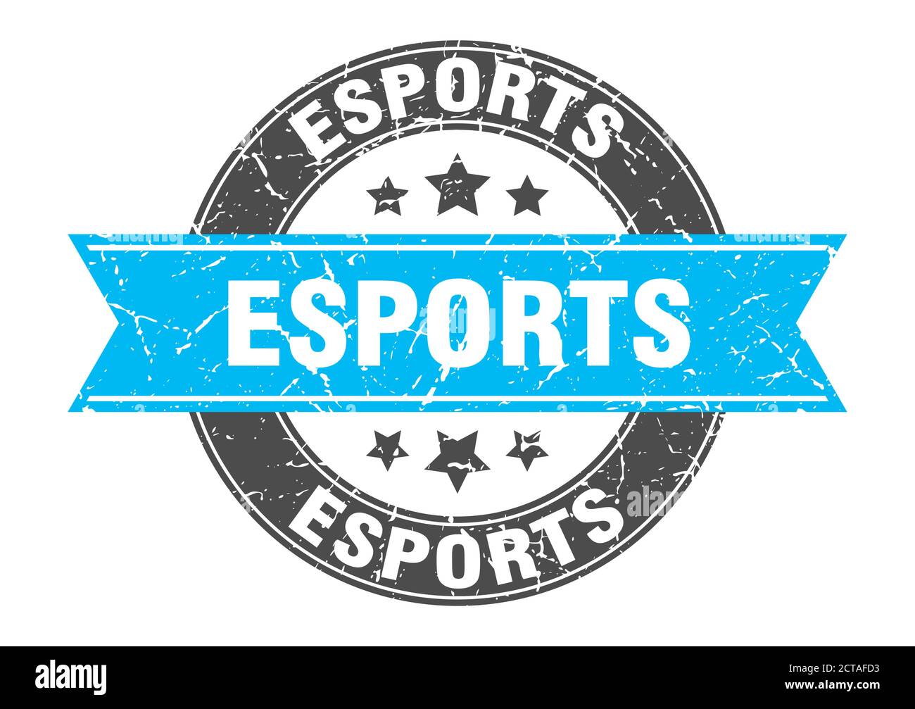 esports round stamp with ribbon. sign. label Stock Vector Image & Art ...