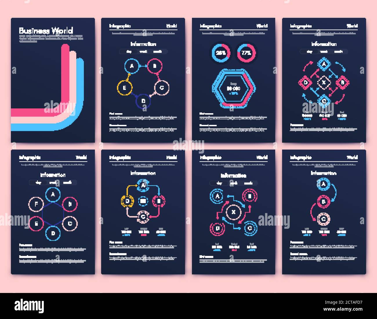 Modern infographic vector elements for business brochures. Use in ...