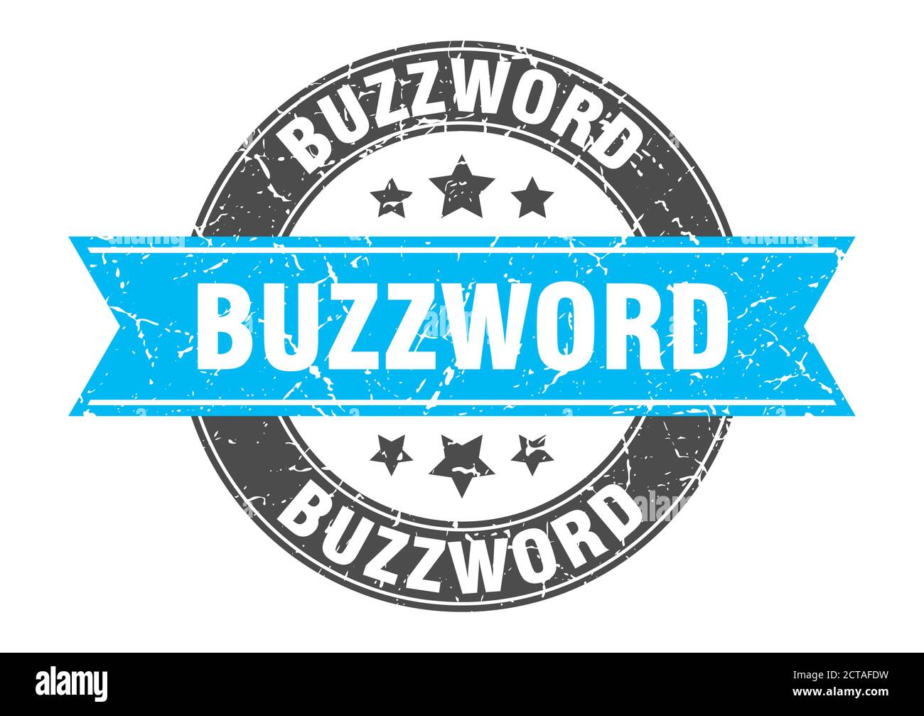 buzzword round stamp with ribbon. sign. label Stock Vector Image & Art ...
