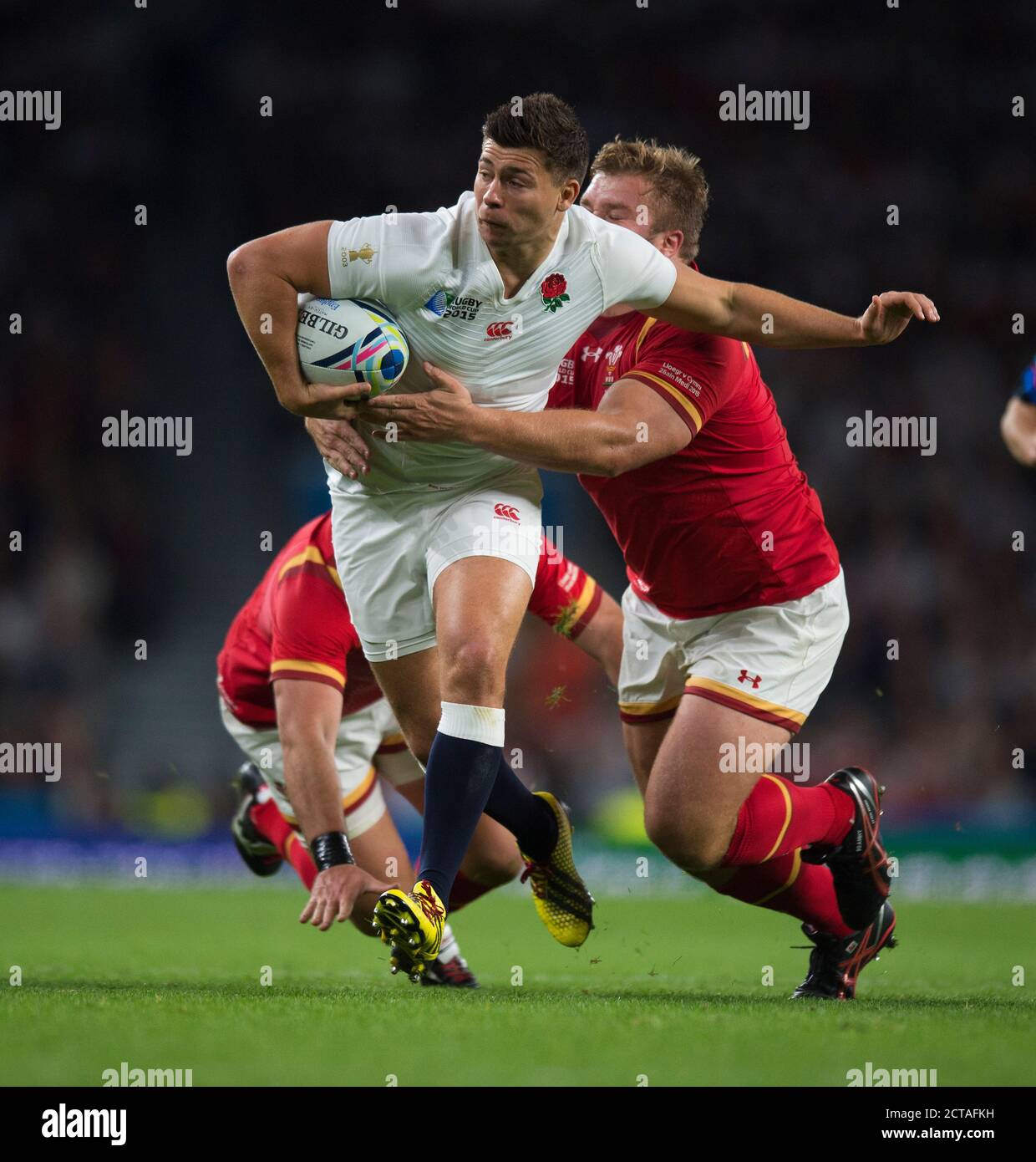 Ben Youngs takes on Scott Baldwin England v Wales Rugby World Cup 2015 ...
