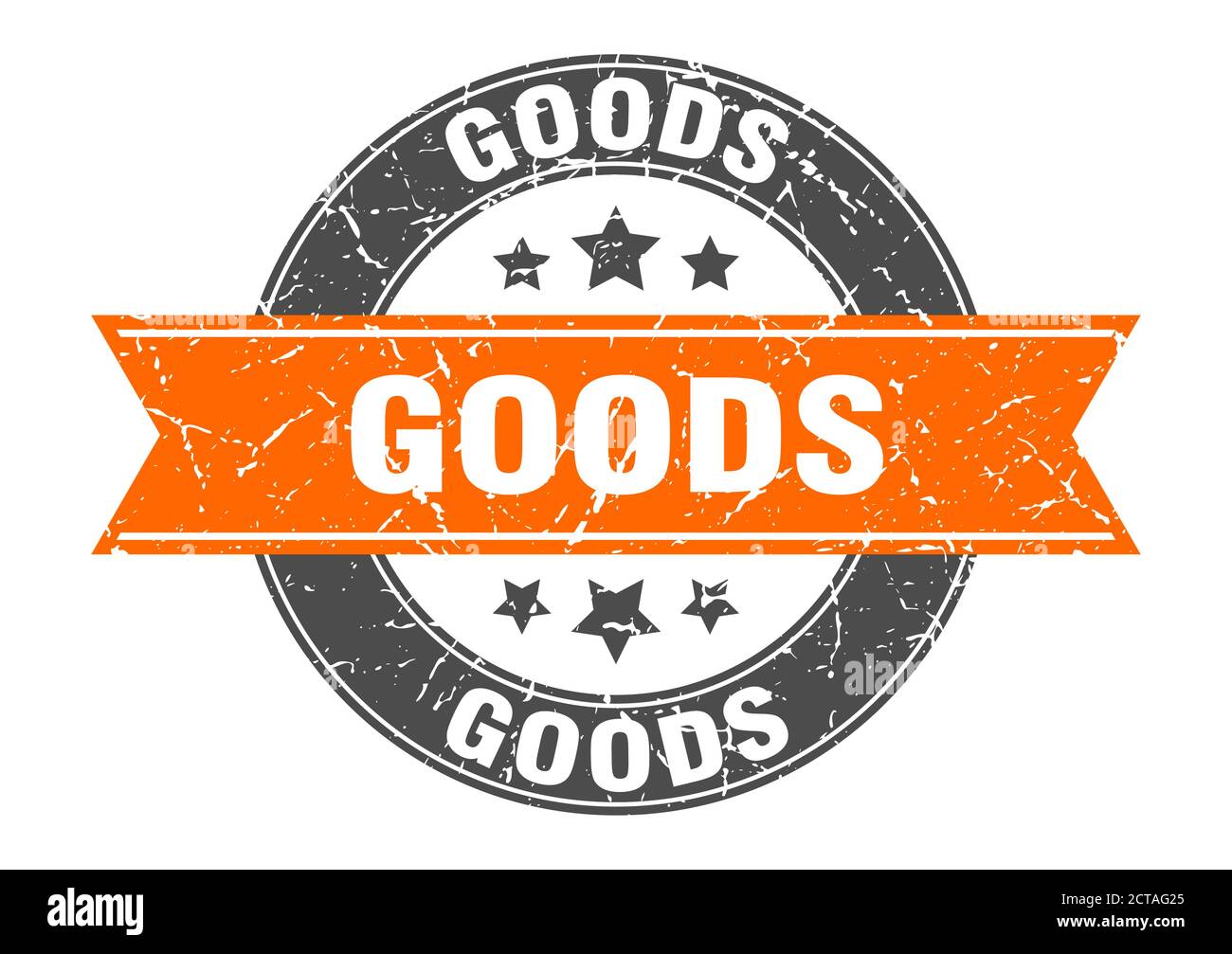 goods round stamp with ribbon. sign. label Stock Vector Image & Art - Alamy