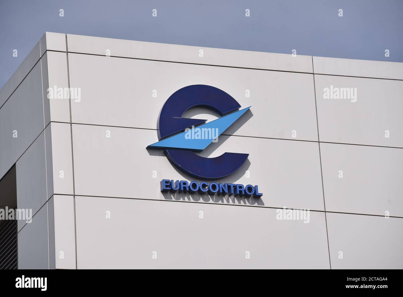 Luxemburg, Luxembourg. 20th Sep, 2020. EUROCONTROL logo and lettering ...