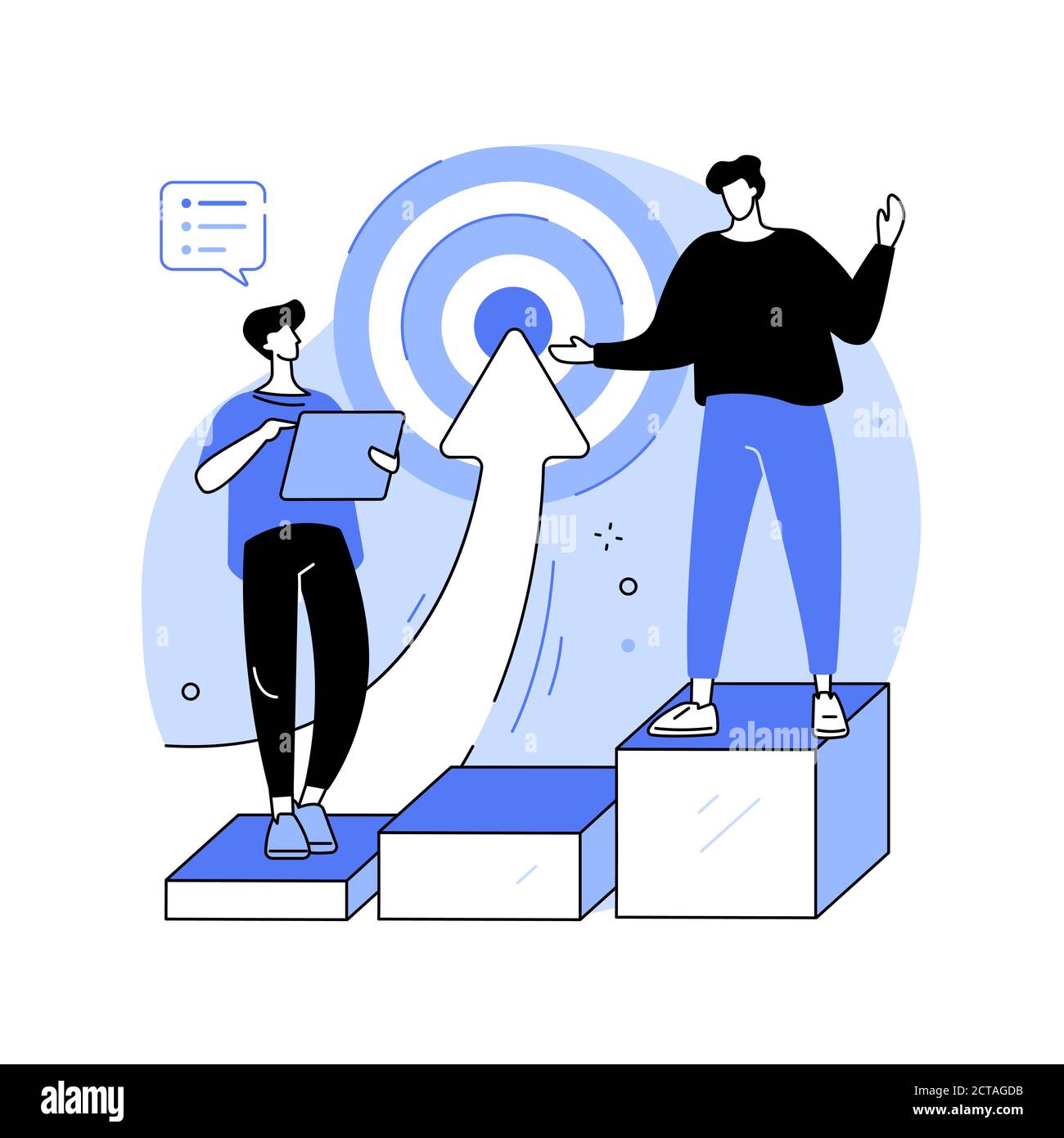 Business leadership abstract concept vector illustration Stock Vector ...