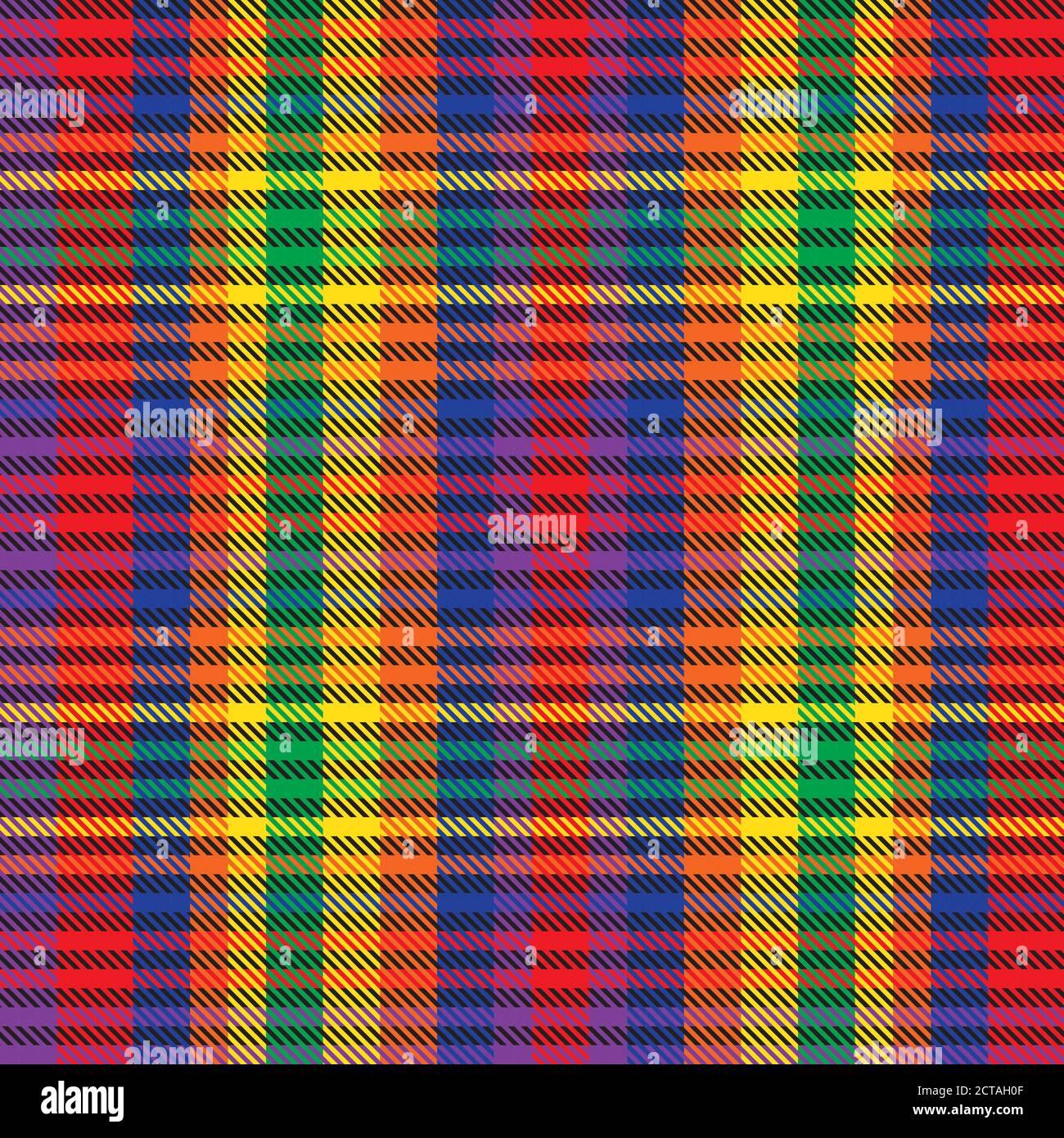Rainbow Glen Plaid textured seamless pattern suitable for fashion ...