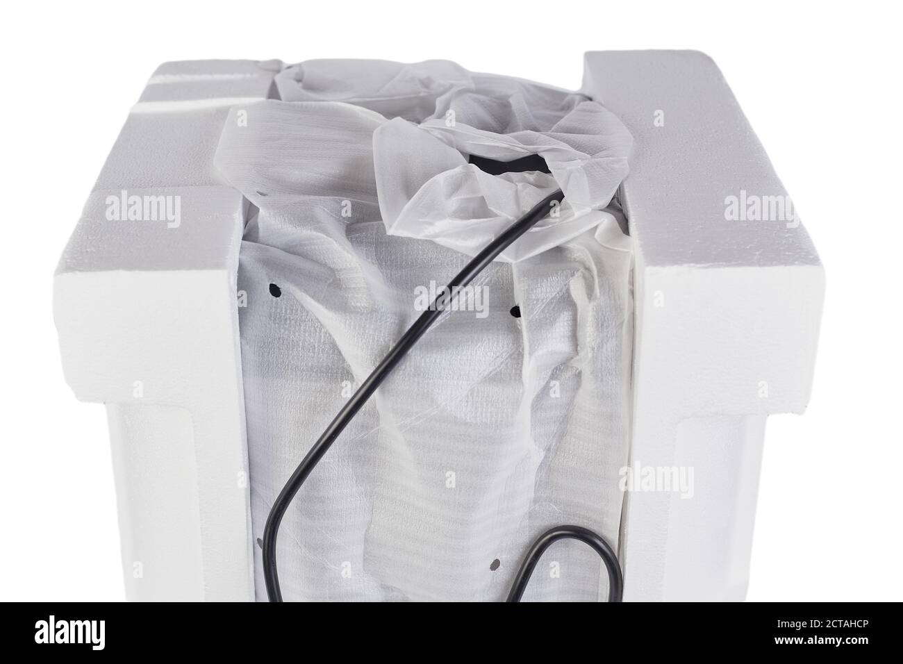 Packaging of goods with expanded polystyrene for safe transportation of ...