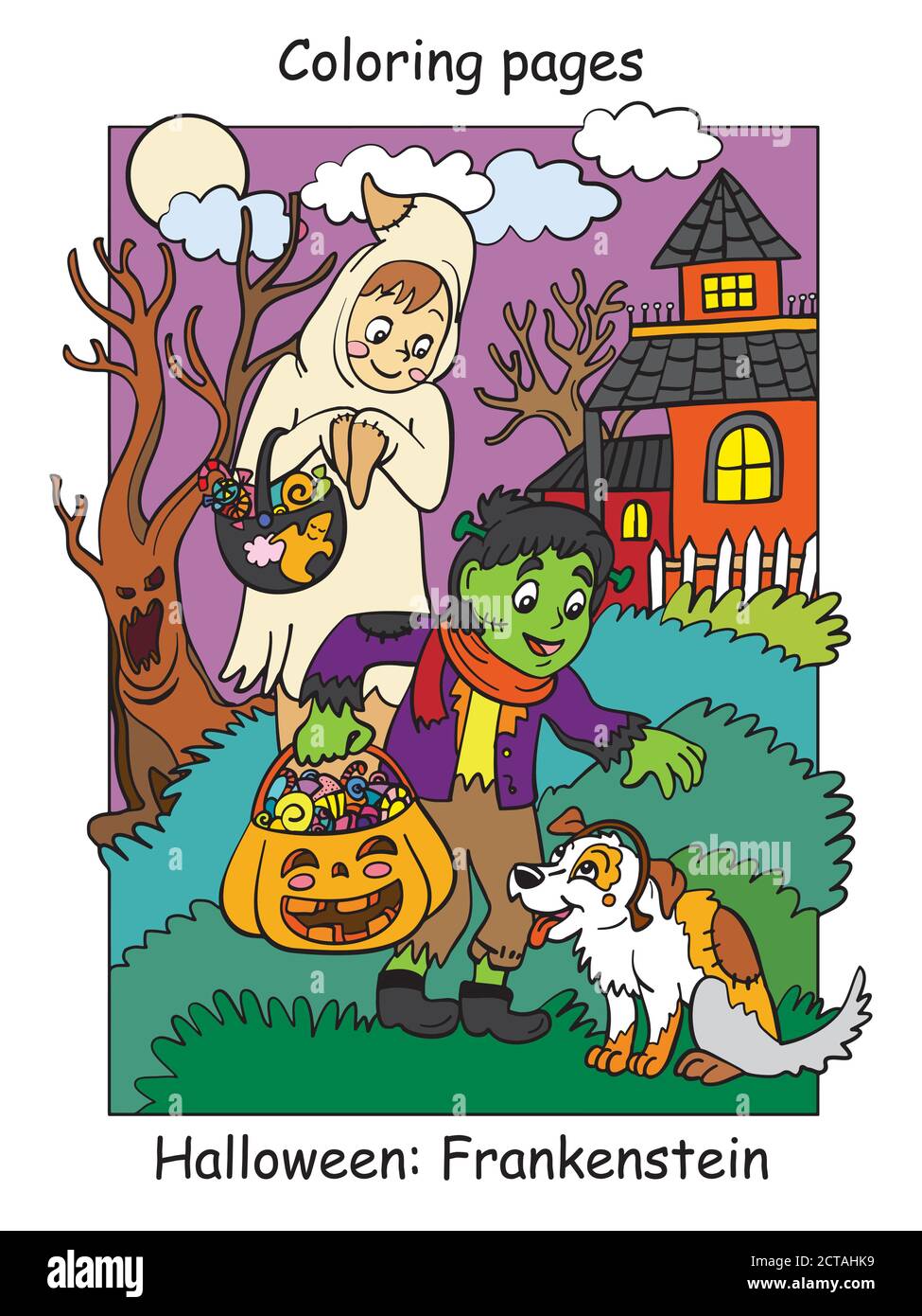 Frankenstein book art Stock Vector Images - Alamy