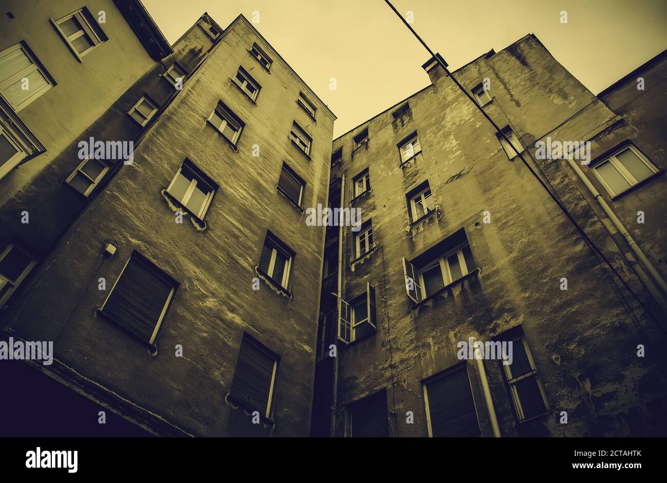 Old buildings perspective, detail of old houses Stock Photo - Alamy