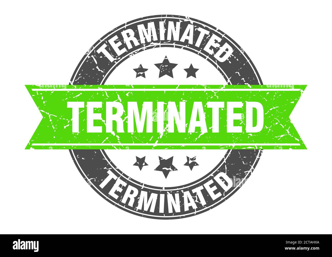 terminated round stamp with ribbon. sign. label Stock Vector Image ...