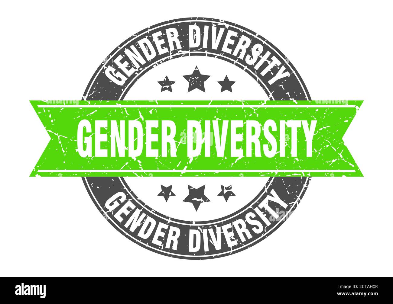 gender diversity round stamp with ribbon. sign. label Stock Vector ...