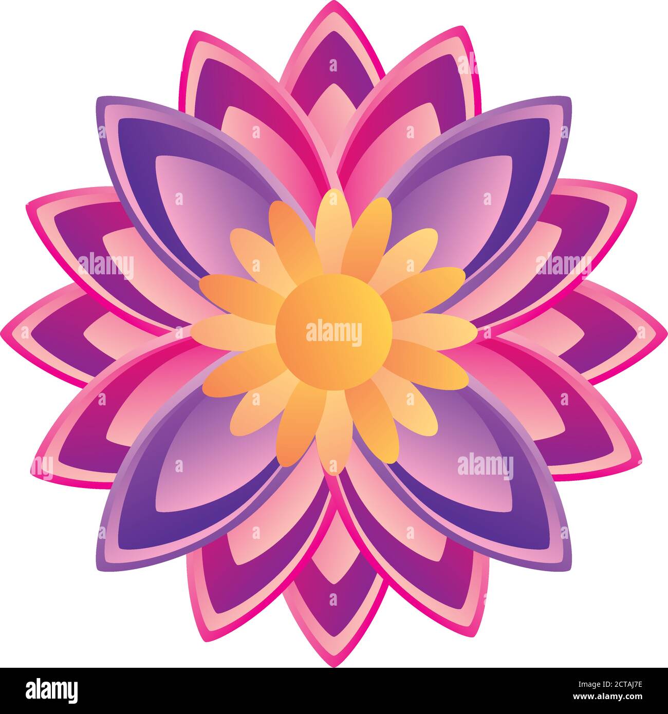 flower indian and detailed style icon design, natural floral nature ...