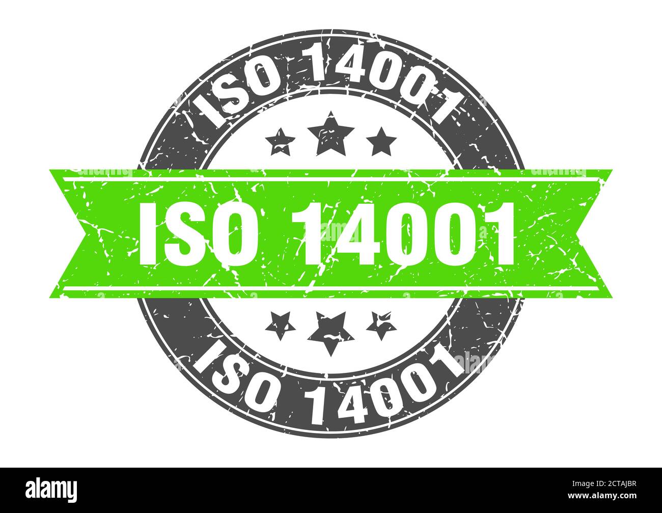 iso 14001 round stamp with ribbon. sign. label Stock Vector Image & Art ...