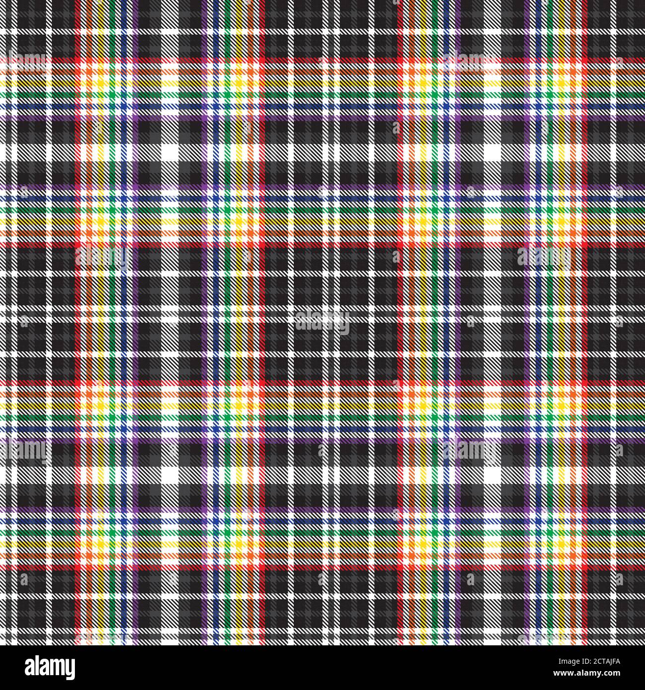 Rainbow Glen Plaid textured seamless pattern suitable for fashion ...