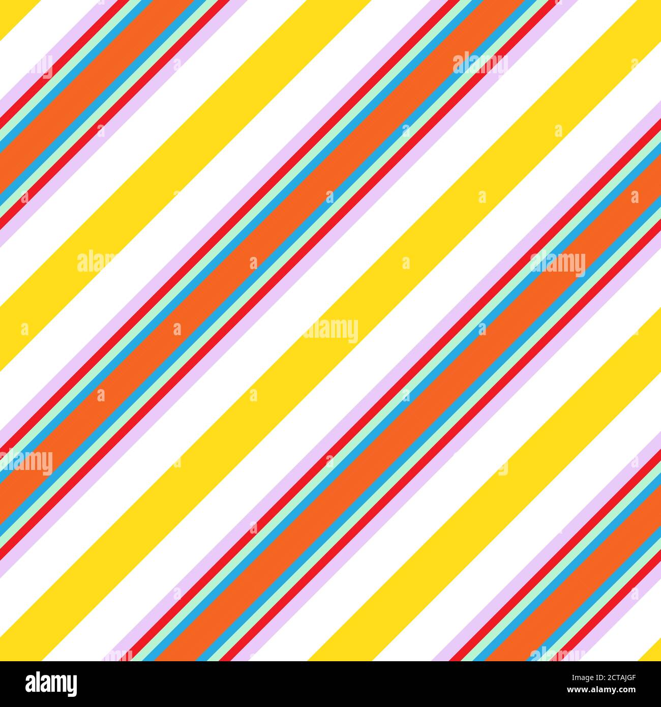 Rainbow diagonal striped seamless pattern background suitable for ...