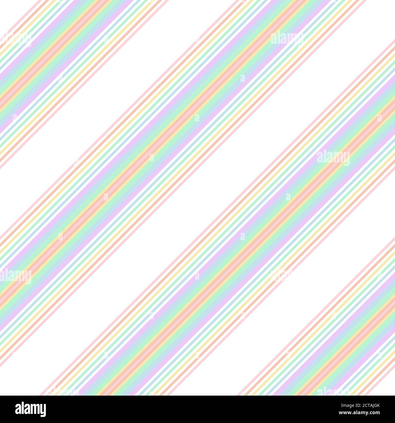 Rainbow diagonal striped seamless pattern background suitable for ...