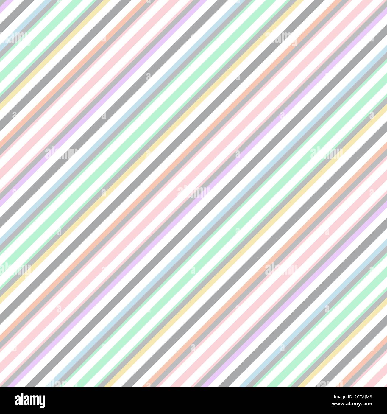 Rainbow diagonal striped seamless pattern background suitable for ...