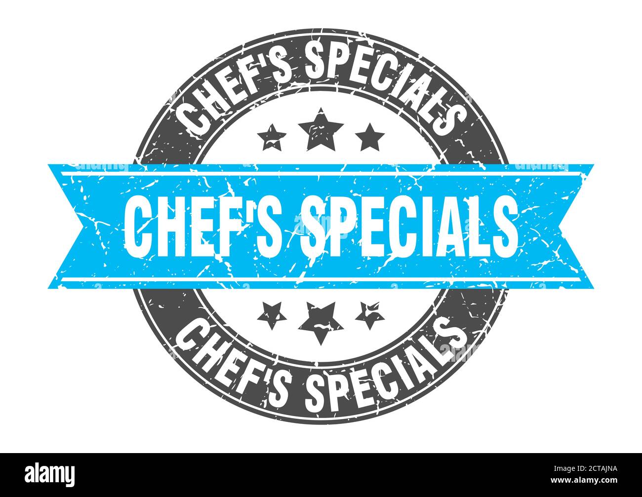 chef's specials round stamp with ribbon. sign. label Stock Vector Image ...