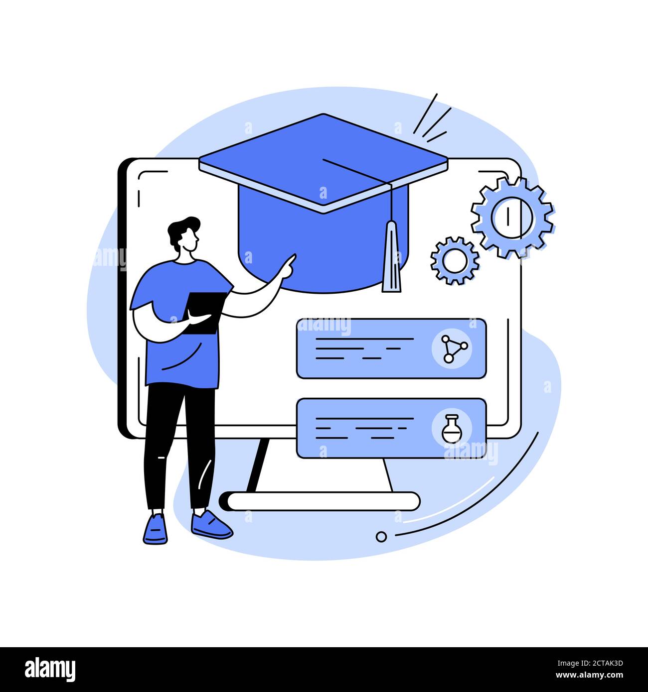 Learning Management System Abstract Concept Vector Illustration Stock Vector Image And Art Alamy