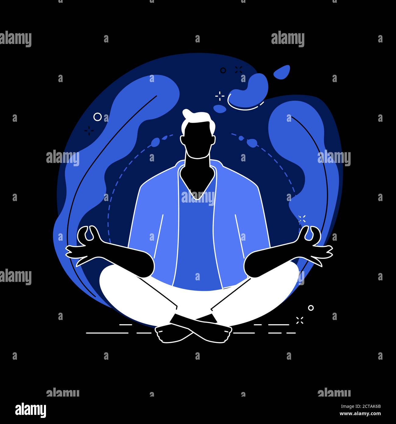 Mindfulness abstract concept vector illustration Stock Vector Image ...