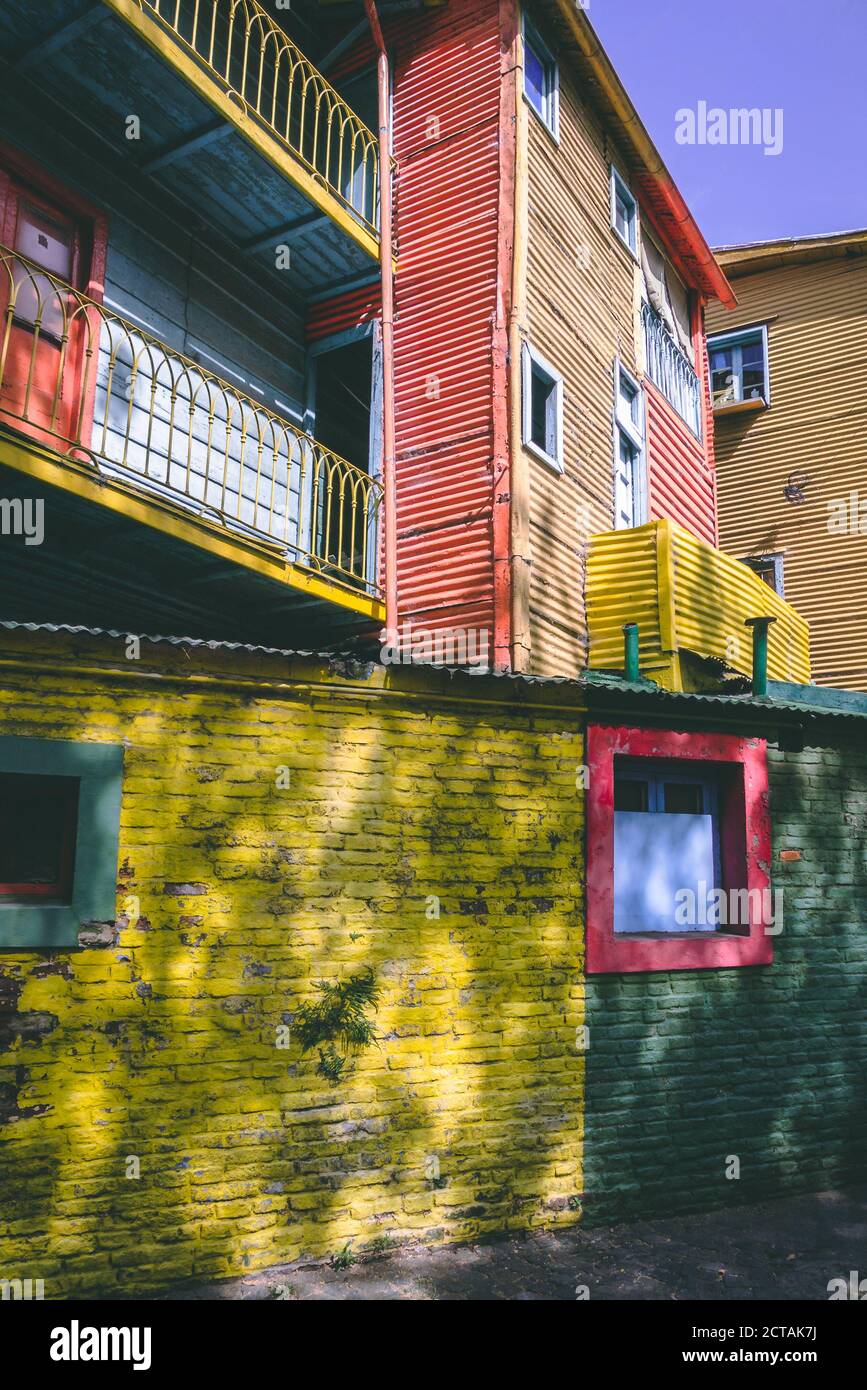 Colorful street of La Boca, Buenos Aries Stock Photo - Alamy