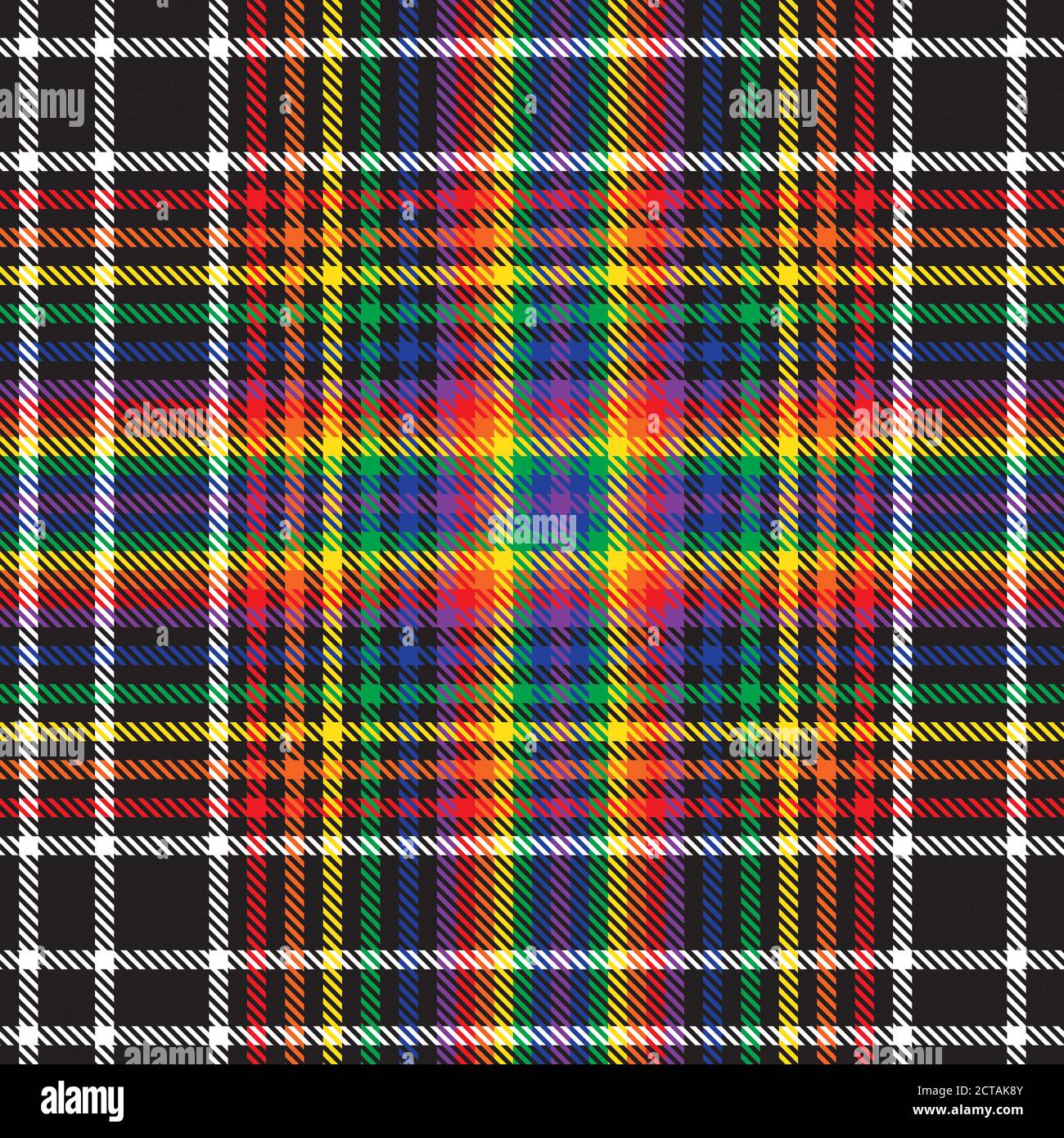 Rainbow Glen Plaid textured seamless pattern suitable for fashion ...