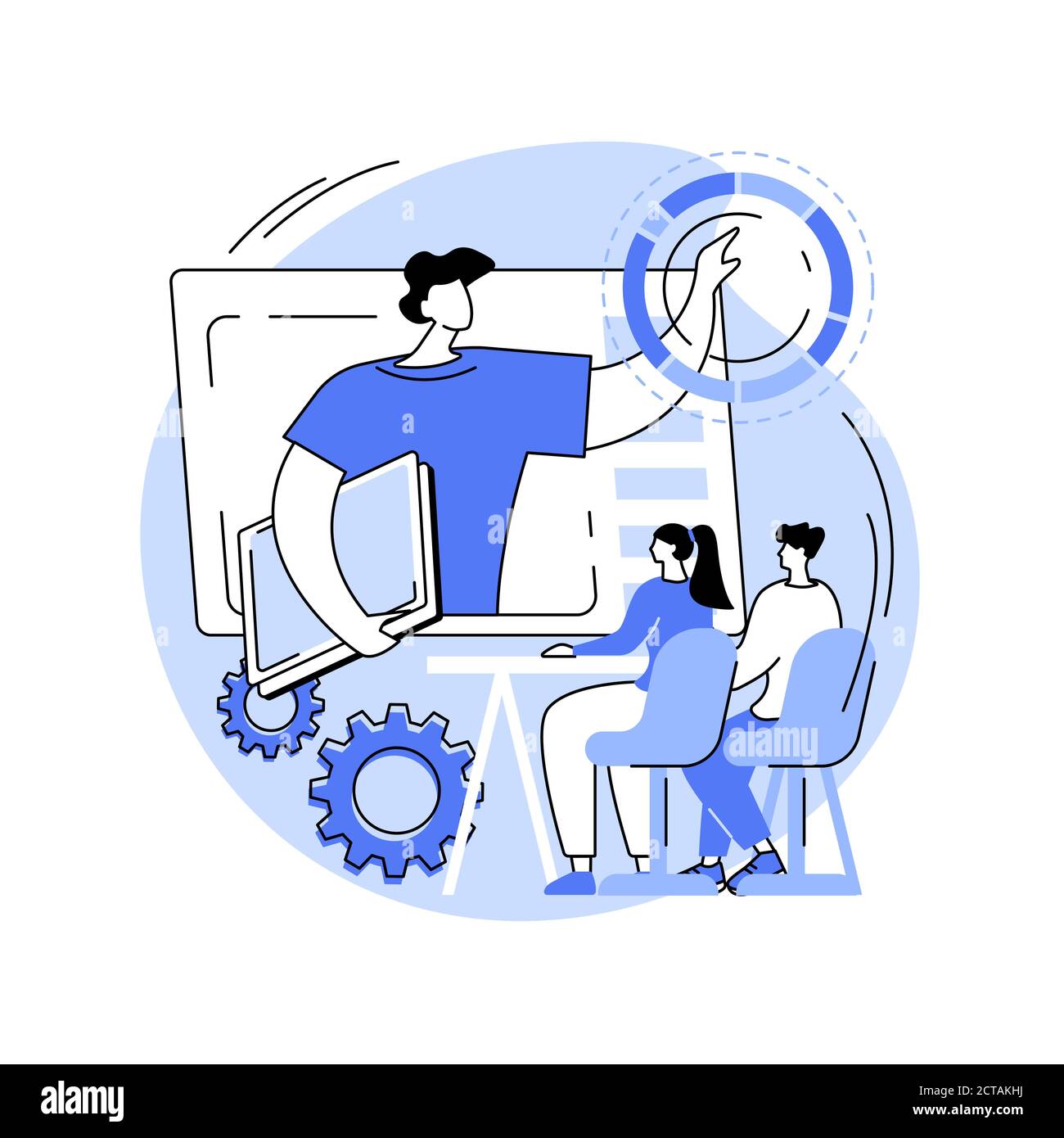 Online workshop abstract concept vector illustration Stock Vector Image ...