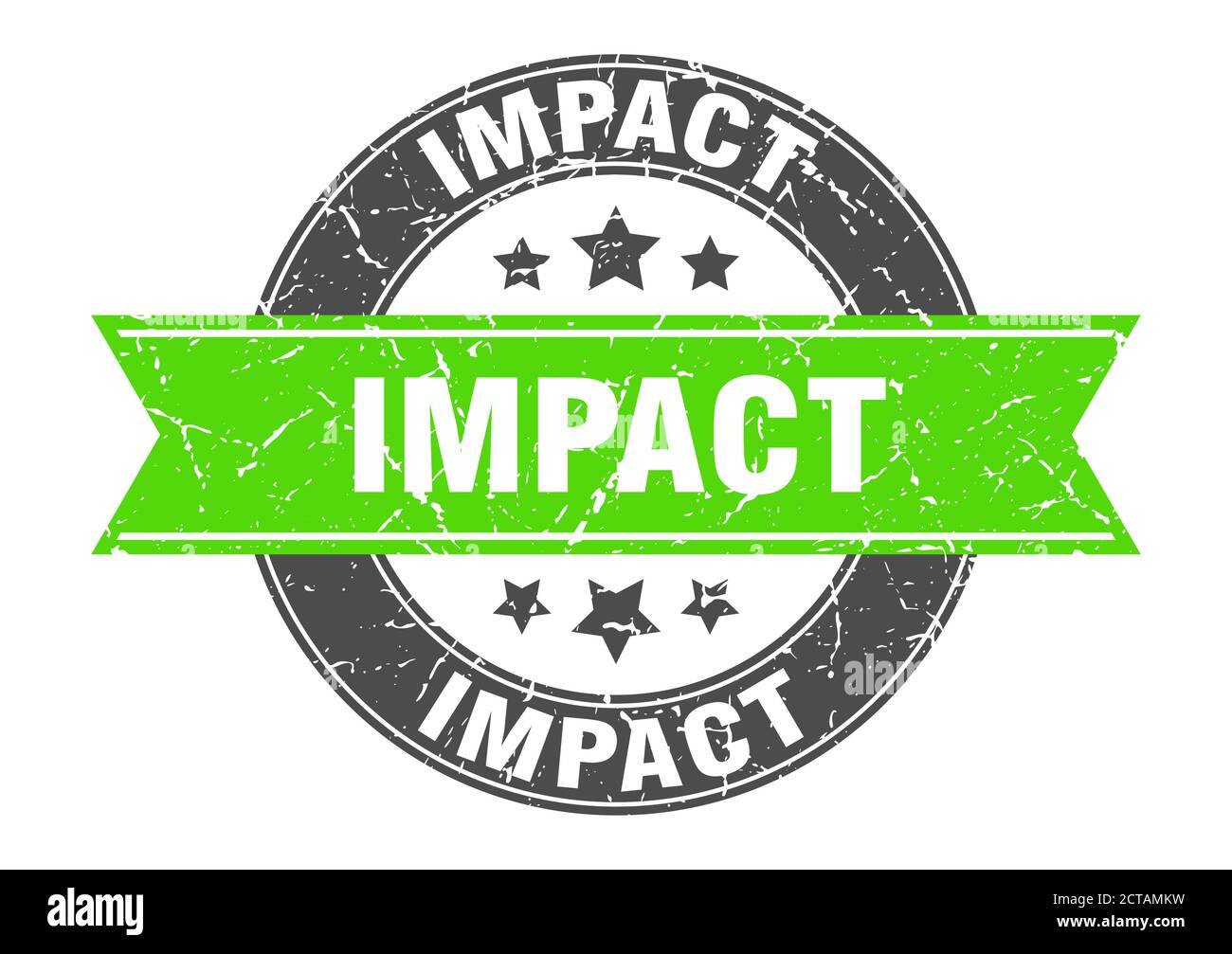 impact round stamp with ribbon. sign. label Stock Vector Image & Art ...