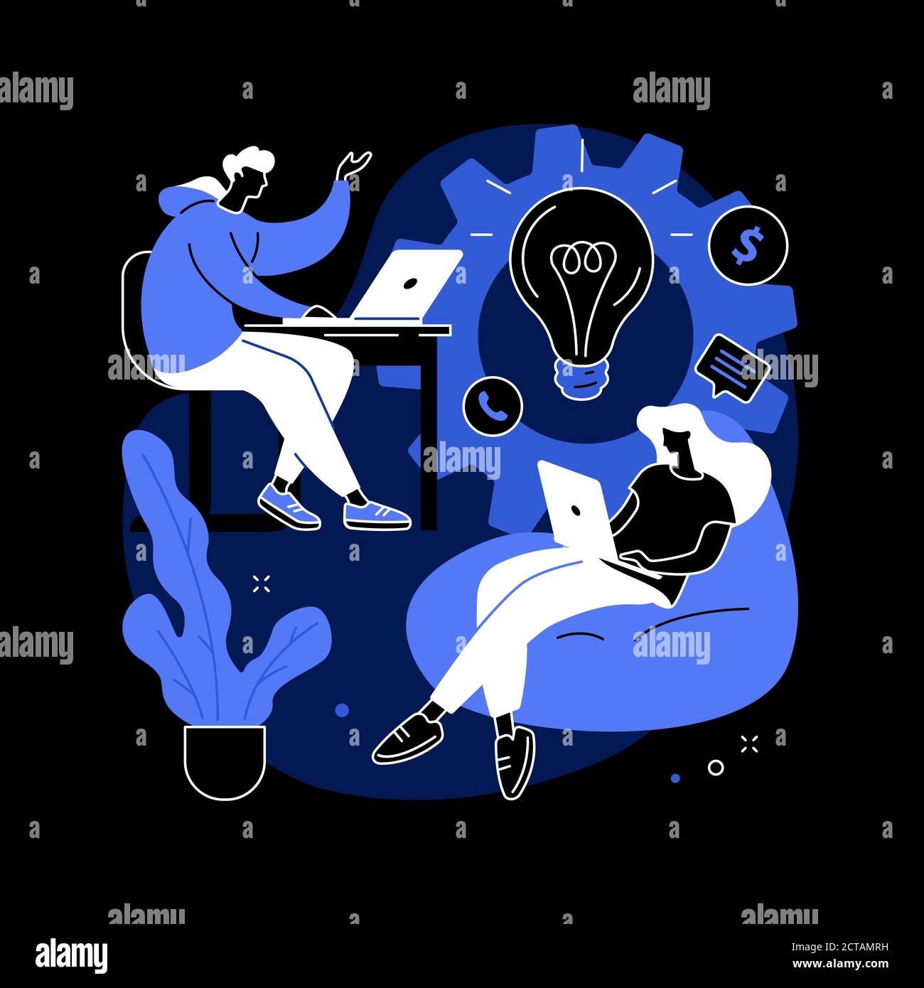 Startup hub abstract concept vector illustration Stock Vector Image ... Startup hub abstract concept vector illustration Stock Vector Image ...