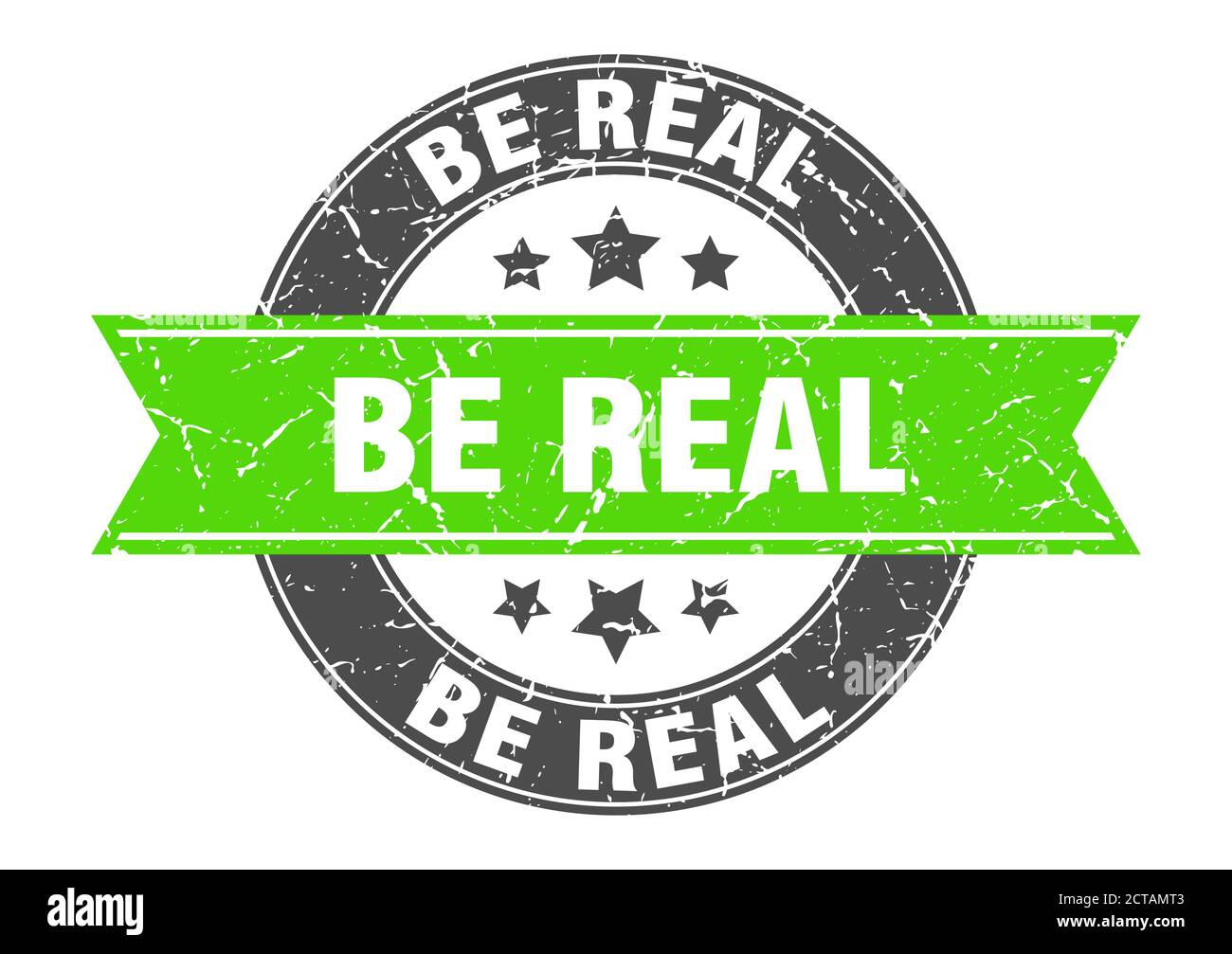 be real round stamp with ribbon. sign. label Stock Vector Image & Art ...