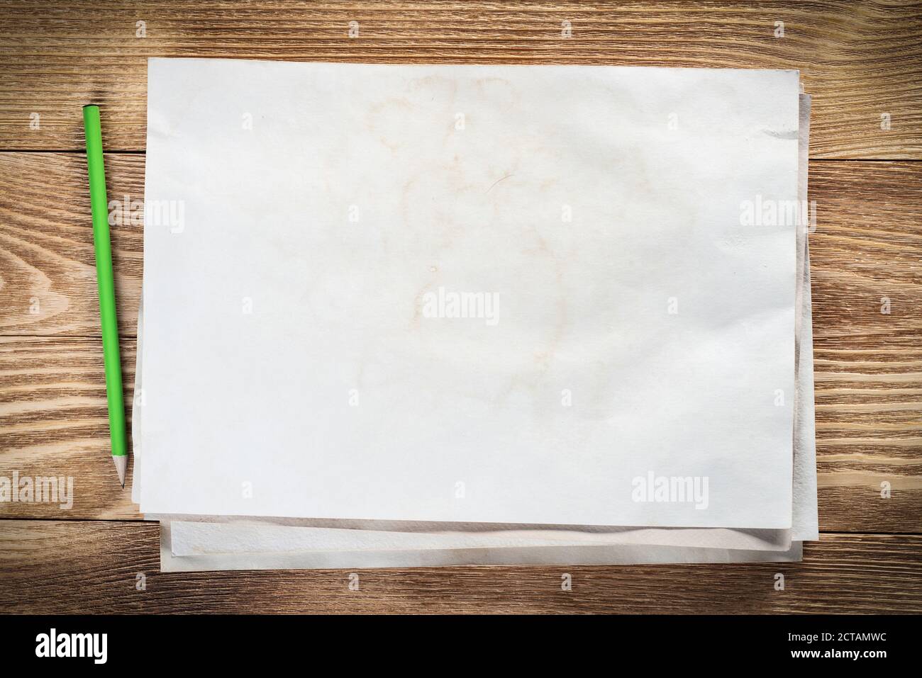 Artist workplace with sheet of paper Stock Photo - Alamy