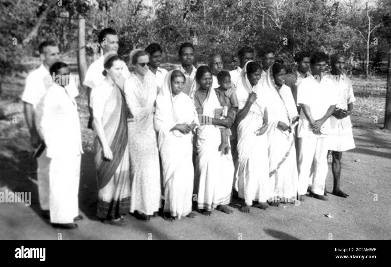 Graduating class Chandwa Bible School India Stock Photo - Alamy