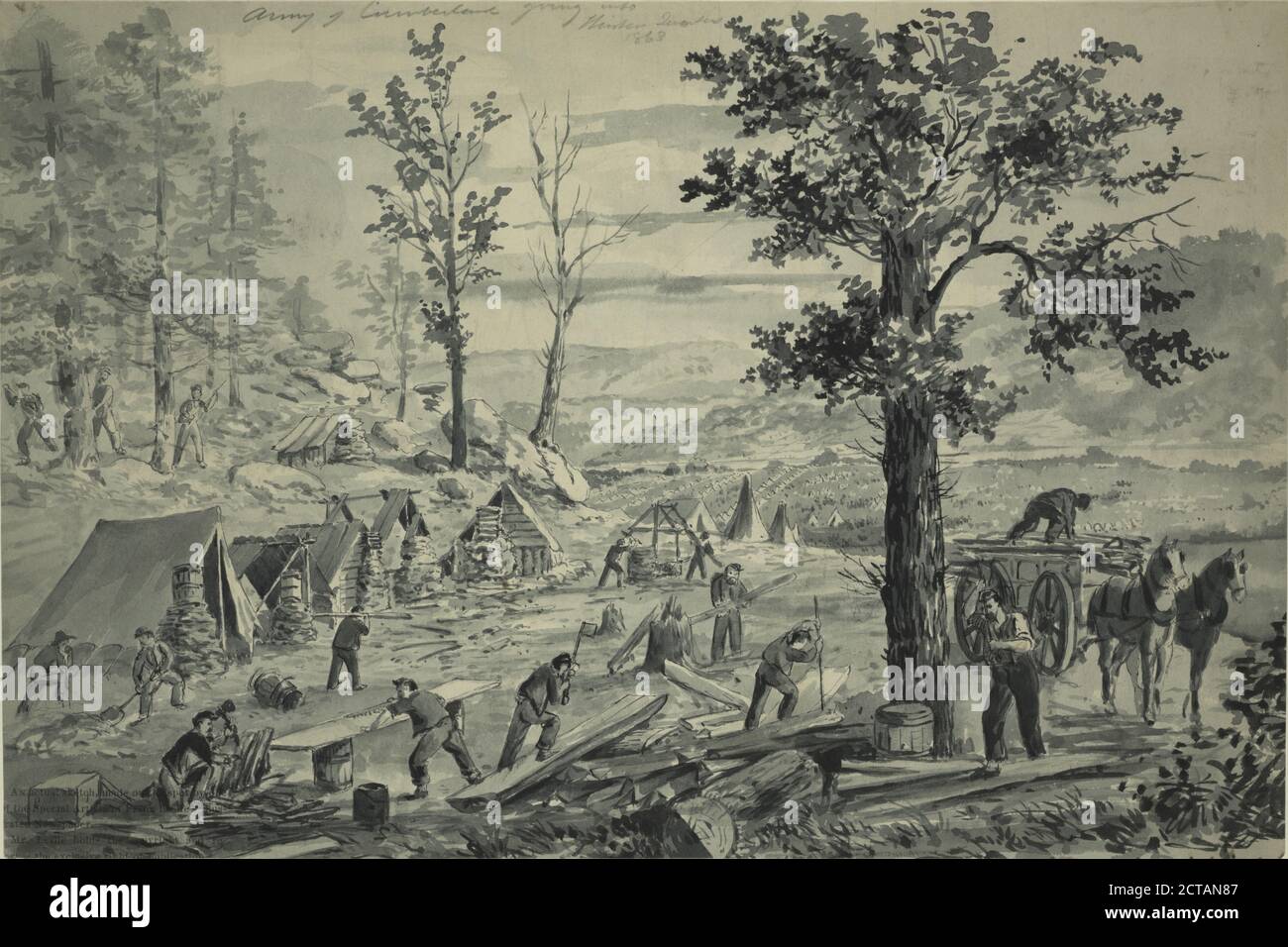 Preparation for Winter. Army of Cumberland going into Winter Quarters ...