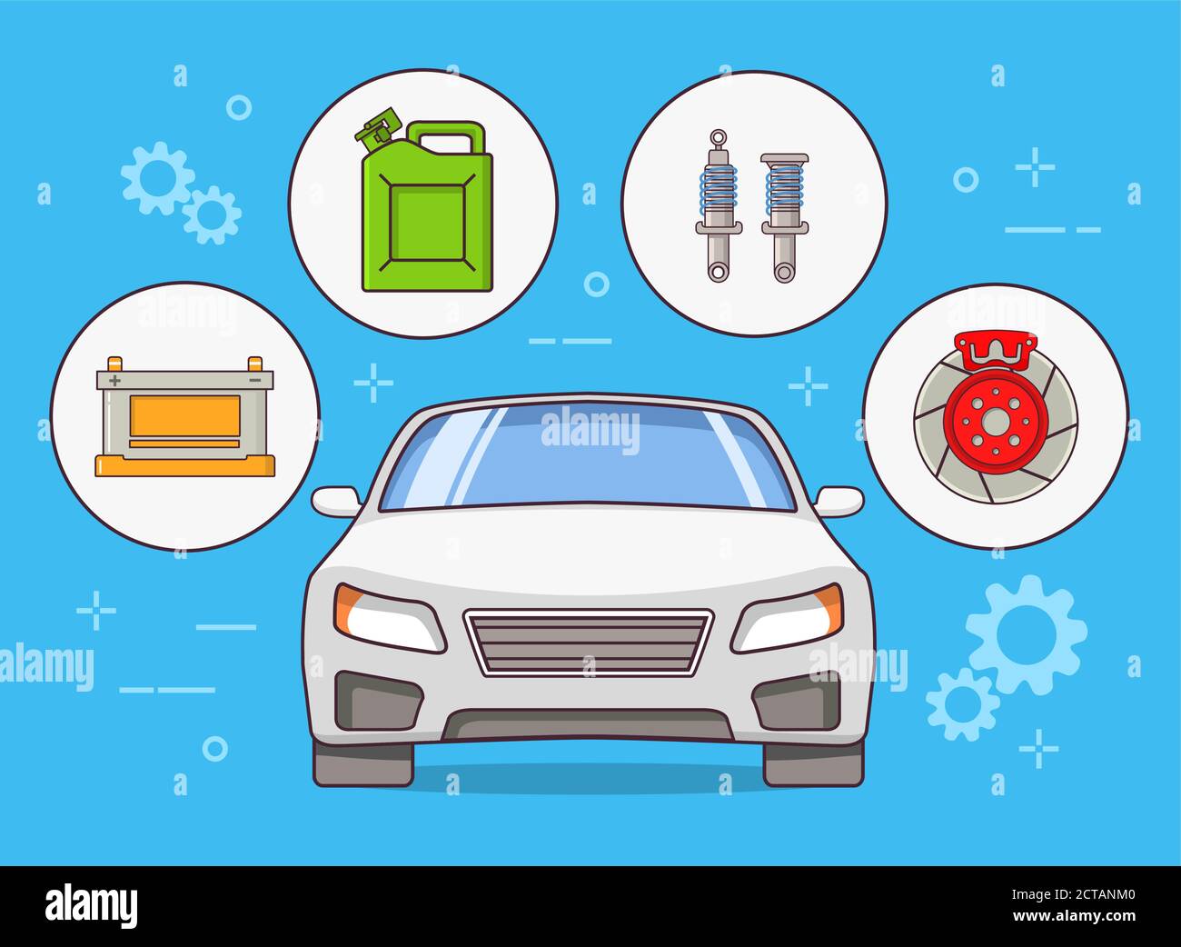 Car gearbox parts Stock Vector Images - Alamy