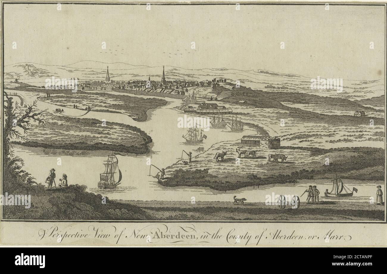 Perspective view of New Aberdeen, in the County of Aberdeen, or Marr ...
