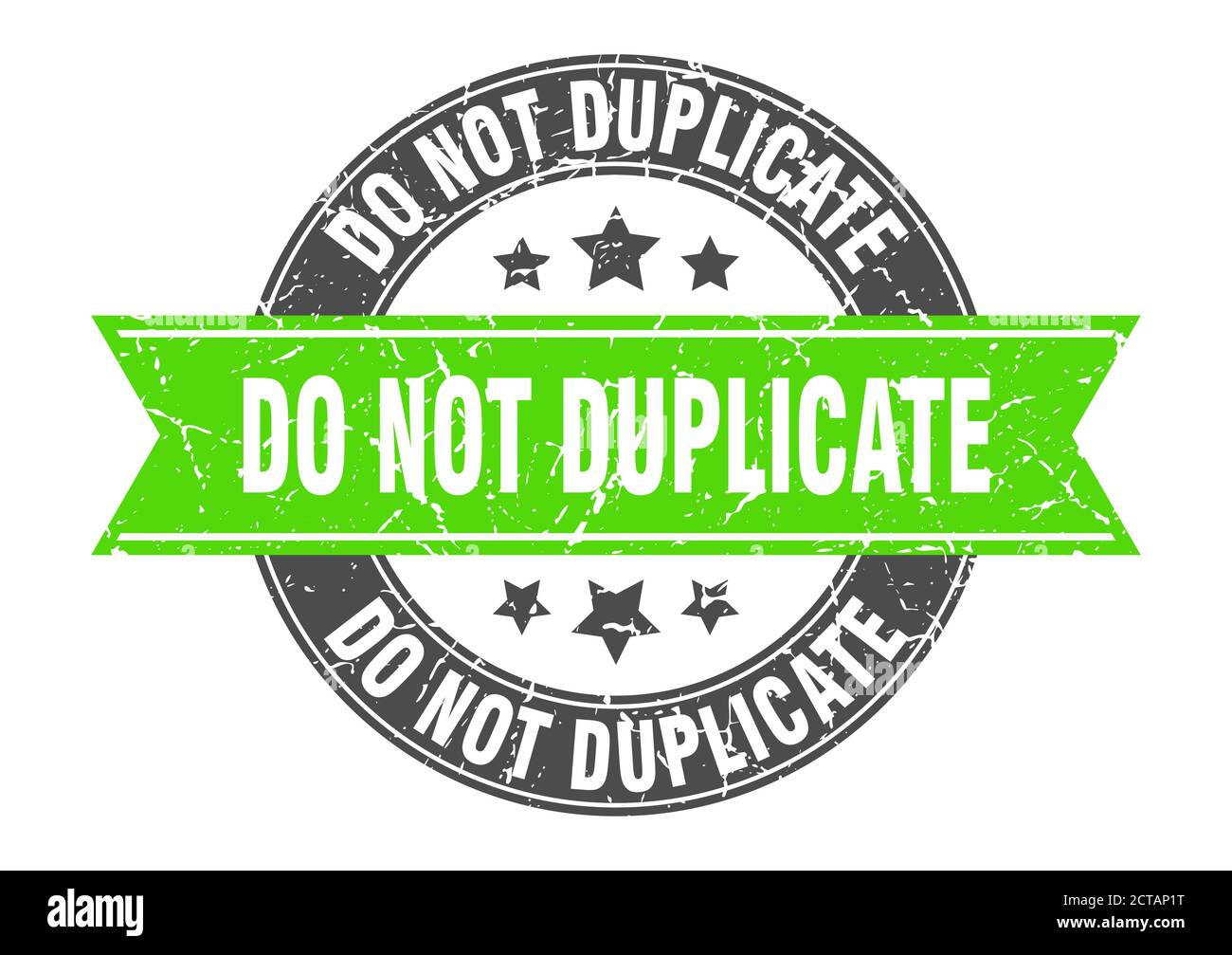 do not duplicate round stamp with ribbon. sign. label Stock Vector Image & Art - Alamy