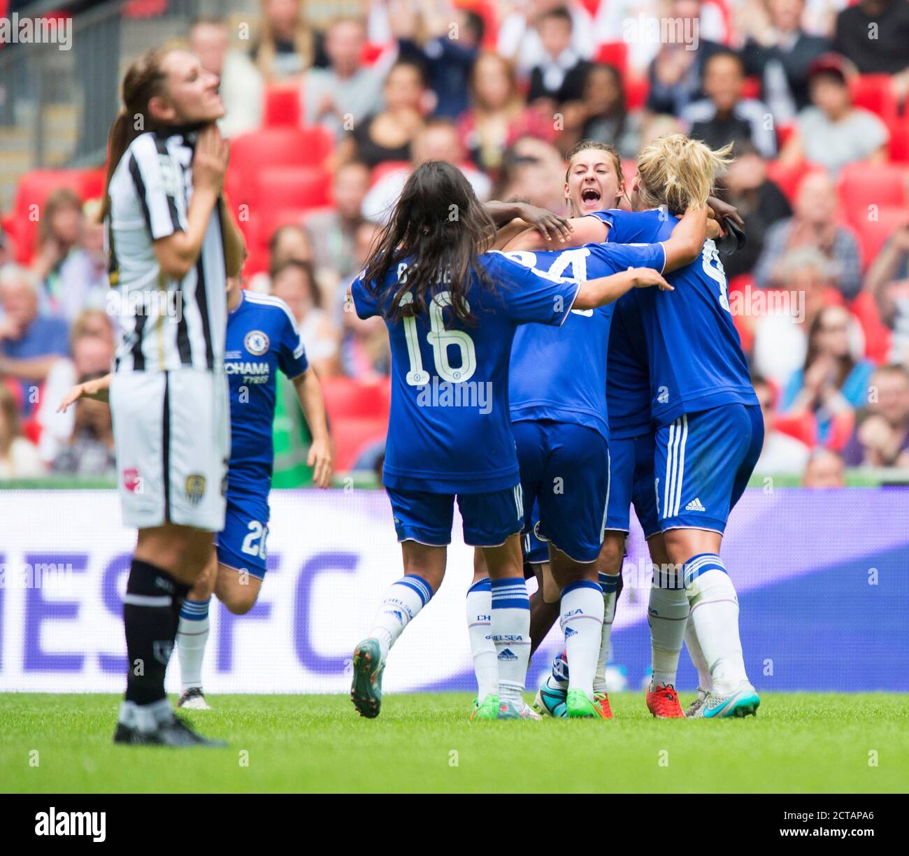 CHELSEA PLAYERS CELEBRATE WINNING THE FA CUP AT THE FINAL WHISTLE ...