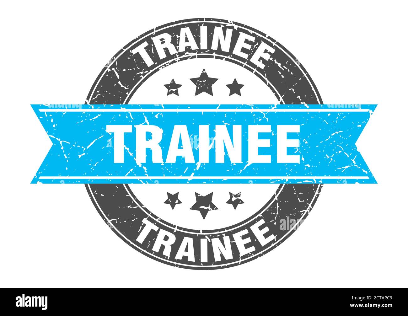 trainee round stamp with ribbon. sign. label Stock Vector Image & Art ...