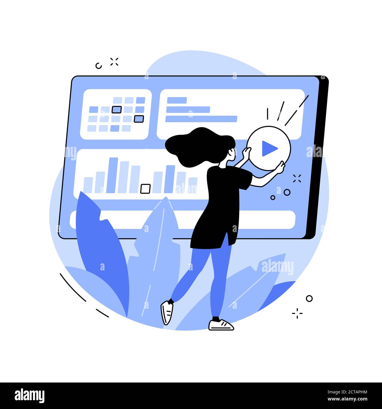 Media planning abstract concept vector illustration Stock Vector Image ...