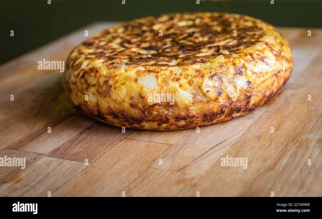 Spanish tortilla, Spanish omelette tortilla de patata. Typical ...