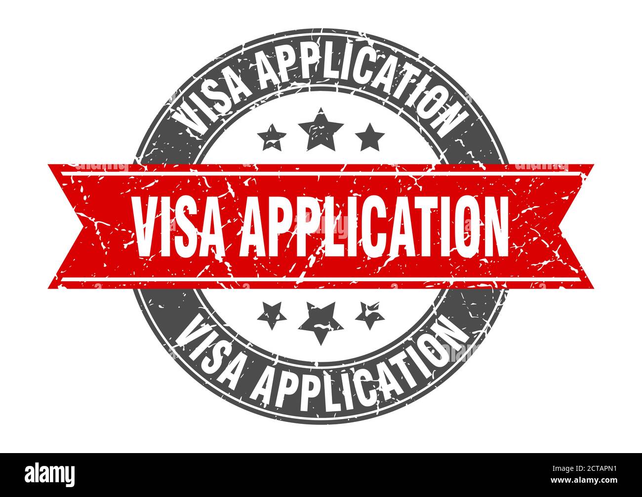 Visa application seal Stock Vector Images - Alamy