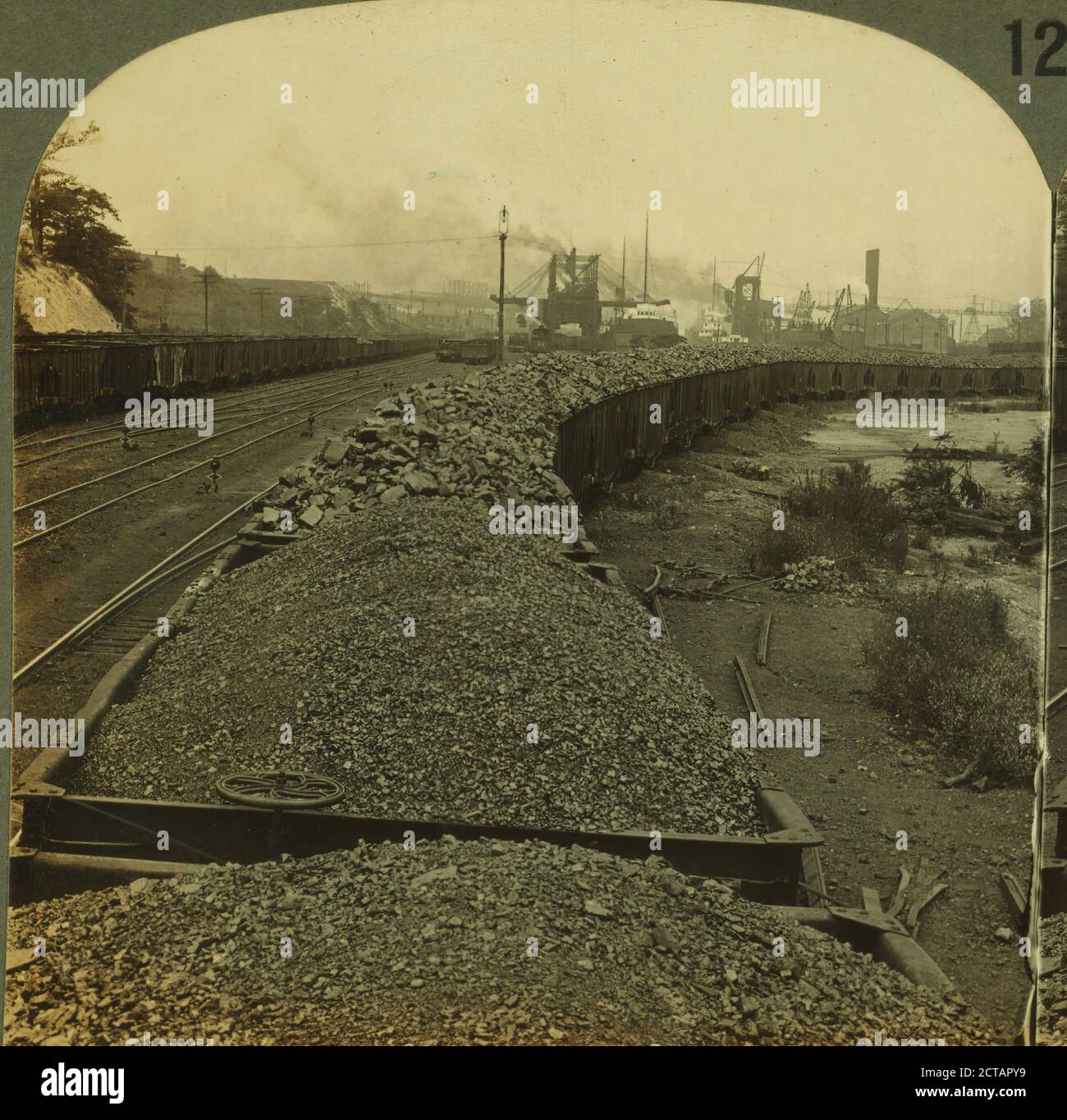 A trainload of coal from Pittsburgh fields for Lake Superior ...