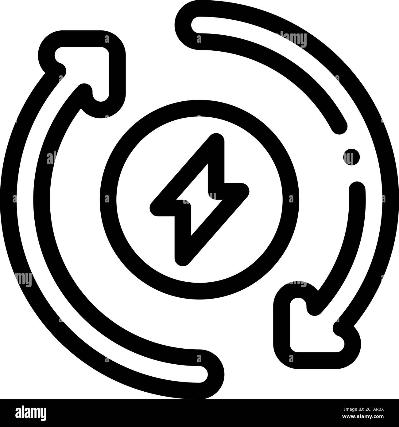 heating circulation icon vector outline symbol illustration Stock ...