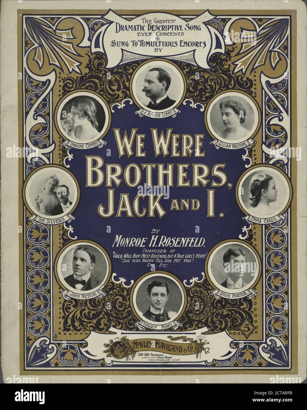 We were brothers, Jack and I, notated music, Scores, 1898 - 1898 ...