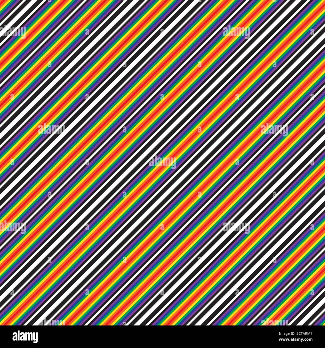 Rainbow striped seamless pattern background suitable for fashion ...