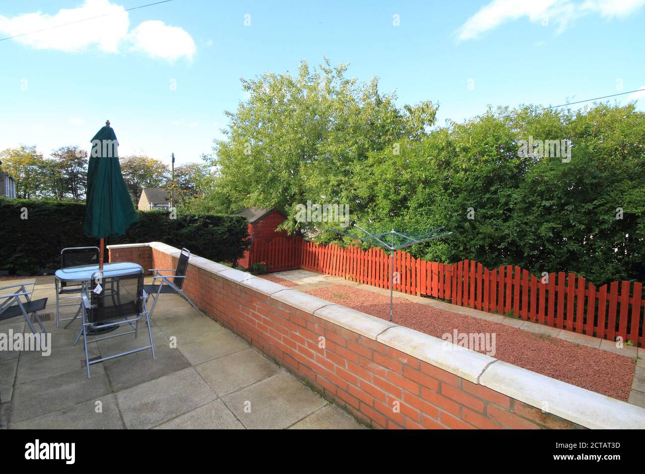 Back garden area hi-res stock photography and images - Alamy