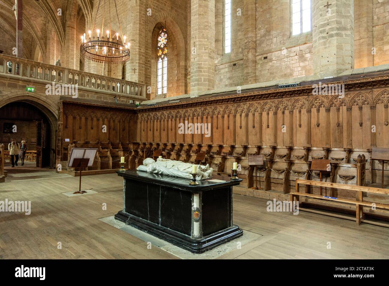 Tomb of Pope Clement VI inside Saint Robert abbey, La Chaise Dieu ...
