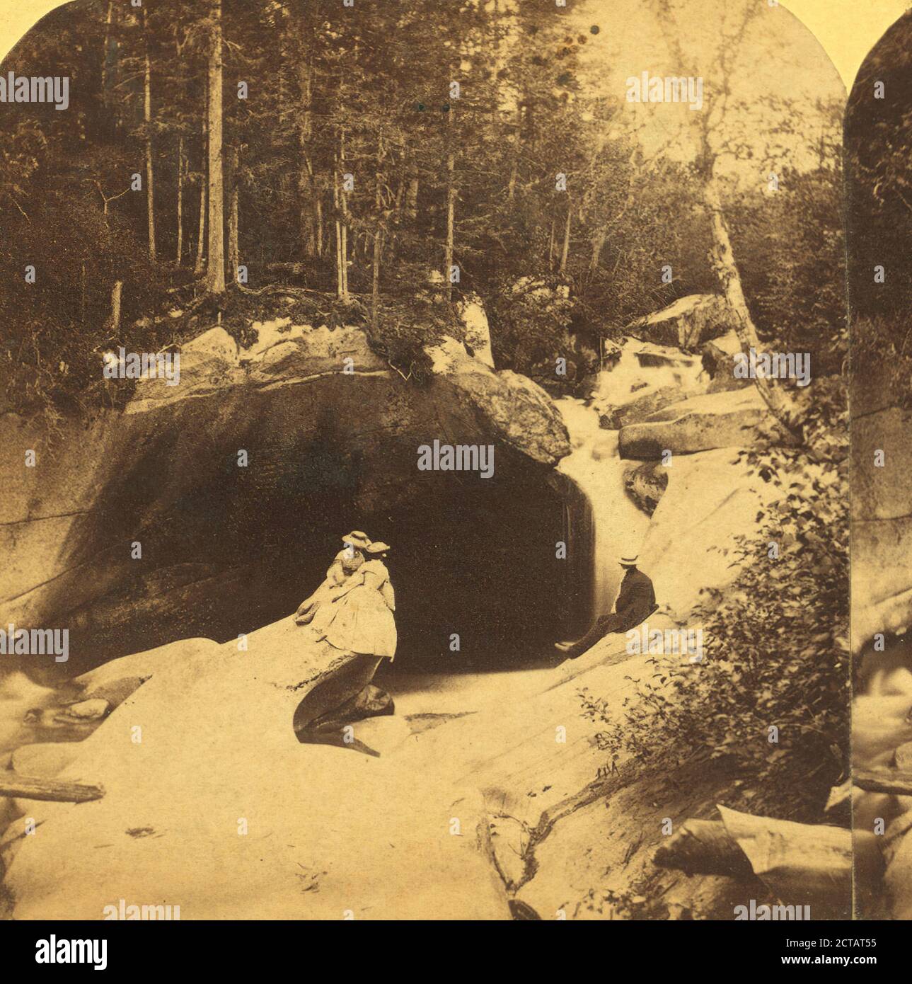 The Basin, Franconia, New Hampshire., Canyons, Women, Rock formations ...
